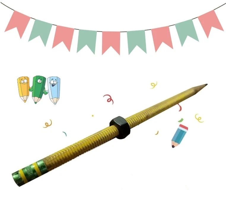 New ADHD Fidget Pencil,Threaded Pencil Sleeve with Nuts'n Bolts for ...