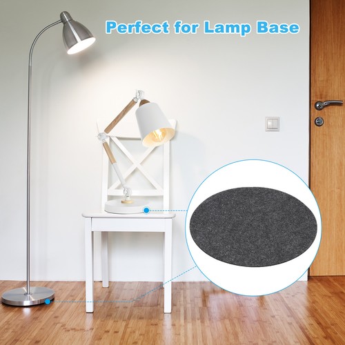 4.5 Inch Diameter Lamp Base Felt, 2mm Thickness Adhesive Felt, Dark ...
