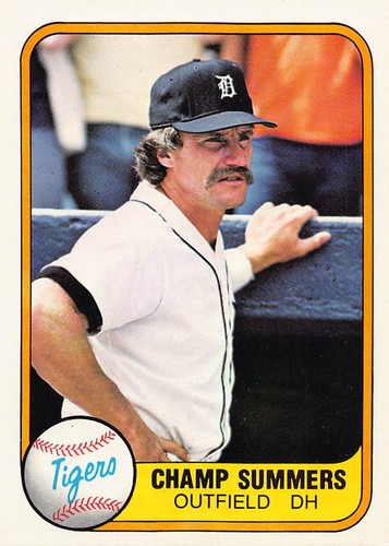 Champ Summers 1981 Fleer 466 Detroit Tigers Baseball Card | eBay