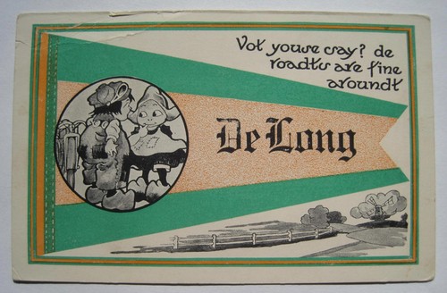 DeLong IL near Abingdon; Dutch Couple Kids, Motorcycle Old 1910-20s ...