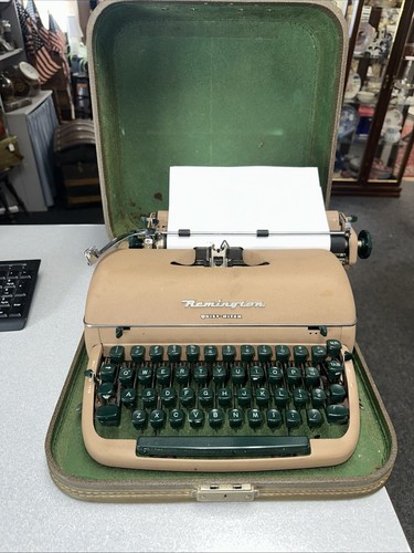 Vtg Remington Quiet-Riter Typewriter Miracle Tab with Case | eBay