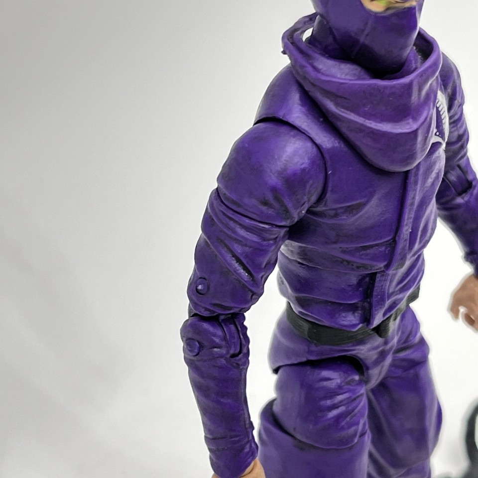 GI JOE CUSTOM PURPLE NINJA articulated icons ninja feudal series marvel ...