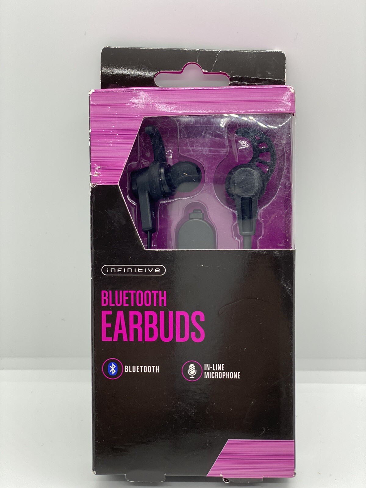 Infinitive Bluetooth Earbuds Red & Black In-line Microphone for sale ...