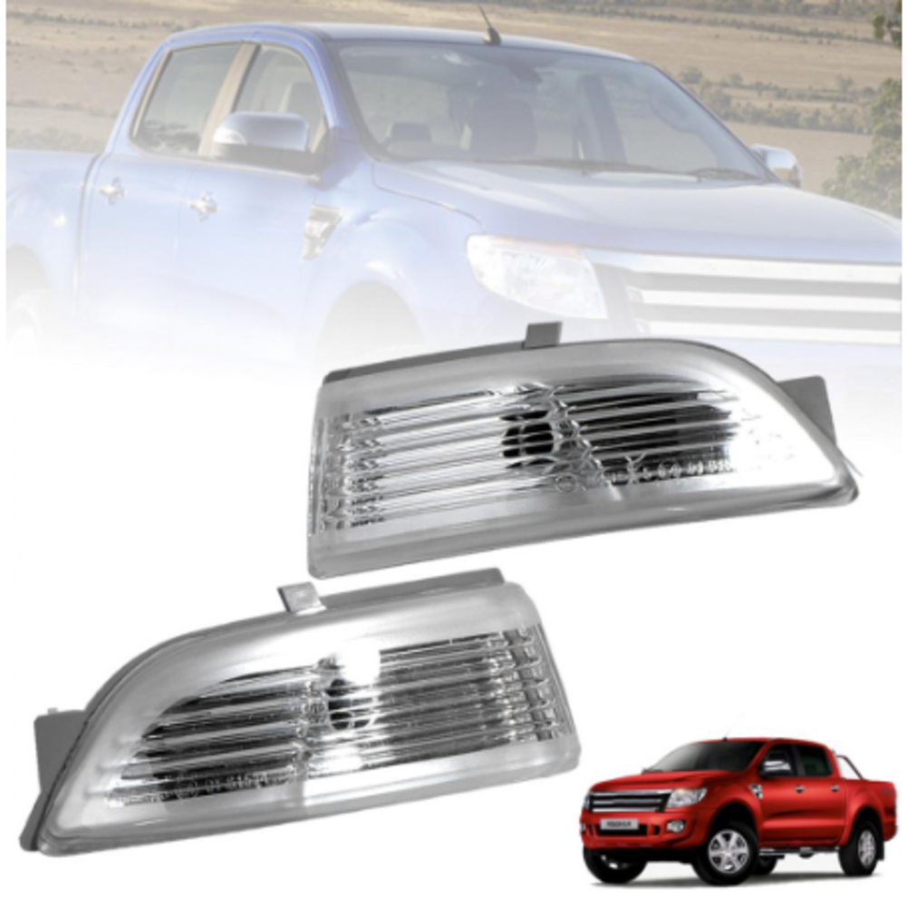 2x Side Wing Mirror Indicators Cover For 2012-2018 Ford Ranger T6 ...