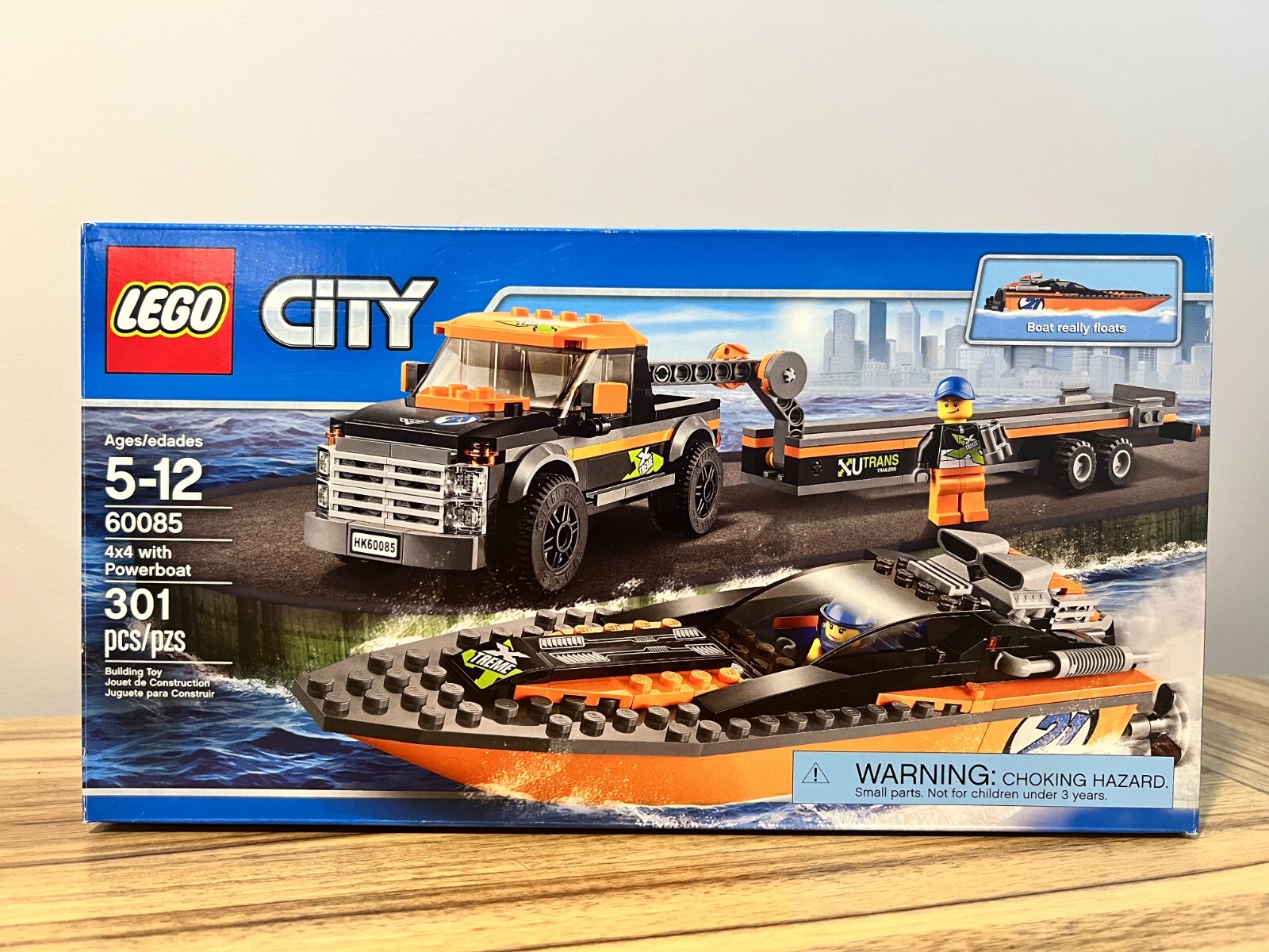 LEGO CITY: 4x4 with Powerboat (Set 60085) Complete Set and Box ...
