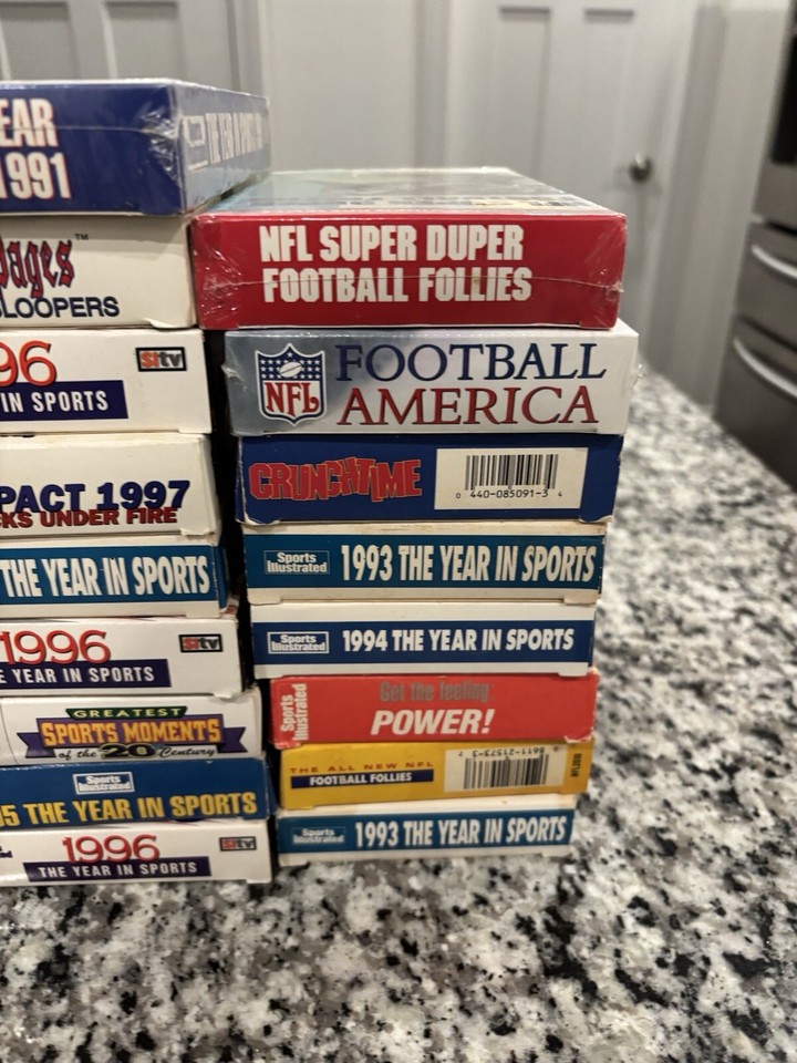Vintage Sports Vhs Lot Of 26 Dallas Cowboys, NFL Follies, Sports ...