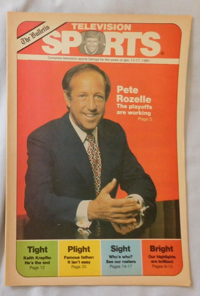 1981 The Bulletin Television Sports Keith Krepfle #12 Photo Pete ...