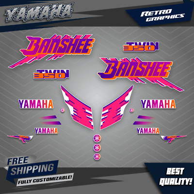 YAMAHA BANSHEE 350 (FITS ALL YEARS) OEM GRAPHICS KIT | eBay