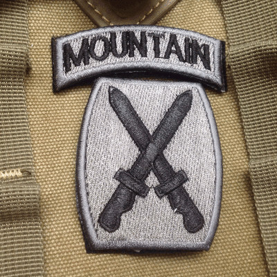 USA 10TH MOUNTAIN DIVISION ARMY Embroidered Hook BADGE PATCH | eBay