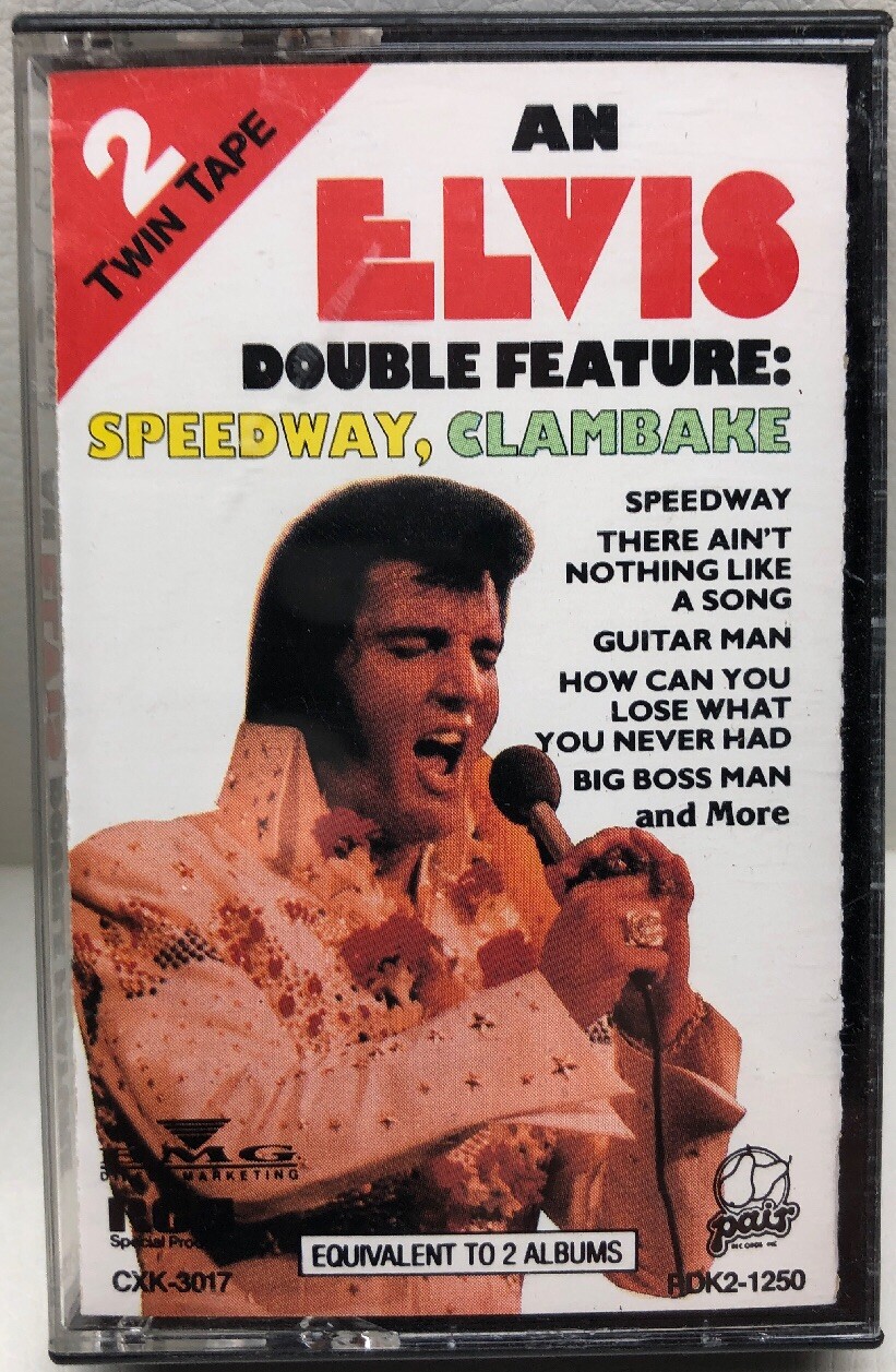 Elvis Double Feature Speedway & Clambake Cassette Tape PDK2-1250 ...