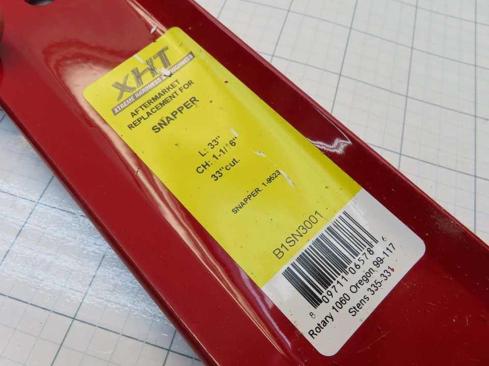 XHT B1SN3001 33" L Fit Snapper 19523 33" Cut | eBay