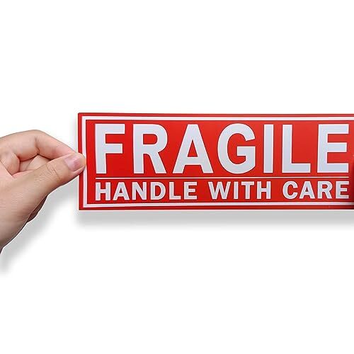 Fragile Stickers, Large Size 8 x2.7 in, Handle with Care, for Shipping ...