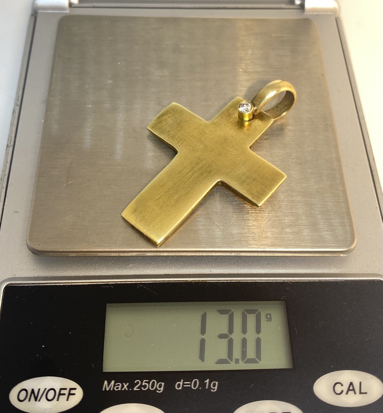 Gold Kreuz 585/14K mit Brillant | eBay.de