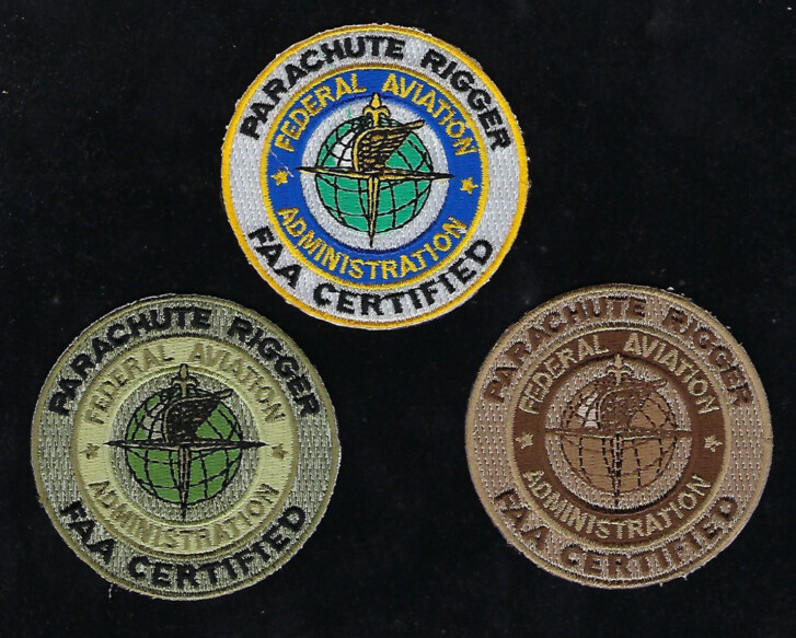 RIGGER PARACHUTE HAT PATCH FEDERAL AVIATION ADMINISTRATION PIN UP FAA ...