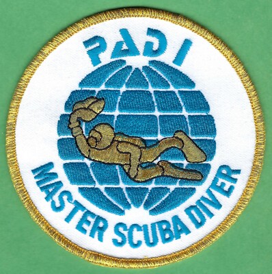 PADI PROFESSIONAL ASSOCIATION OF DIVE INSTRUCTORS MASTER SCUBA DIVER PATCH | eBay