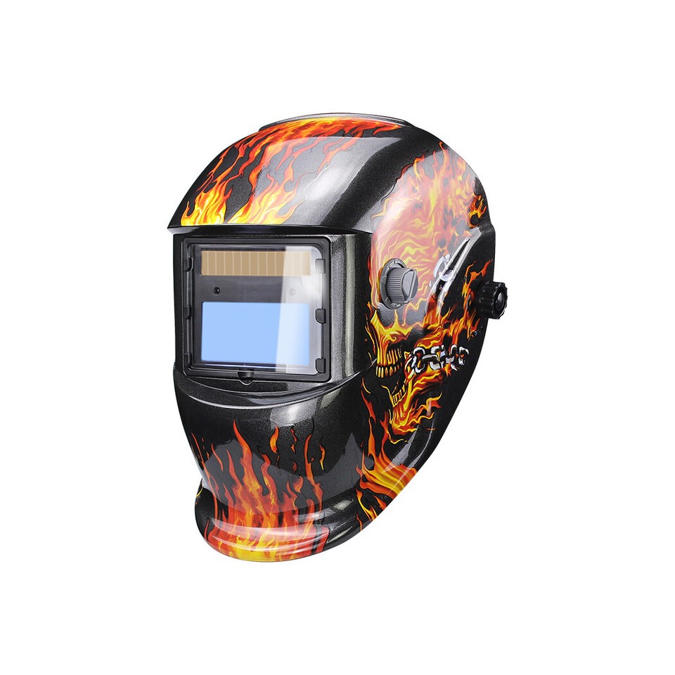 Auto Darkening Solar Helmet Lens Offering Large View for ARC TIG MIG ...