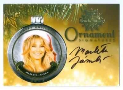 MARKETA JANSKA "ORNAMENT AUTOGRAPH CARD" BENCHWARMER PAST & PRESENTS ...