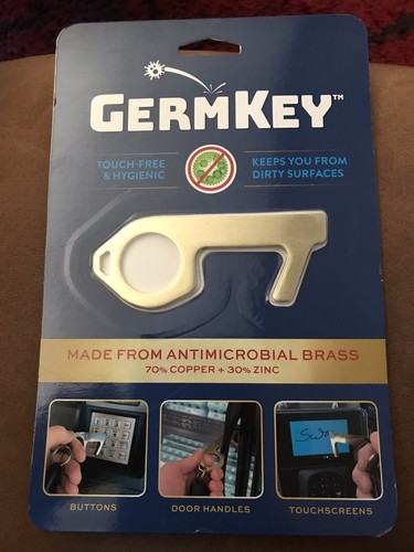 GERM KEY * TOUCH-FREE HYGIENIC ANTIMICROBIAL BRASS GERMKEY PROTECT ...