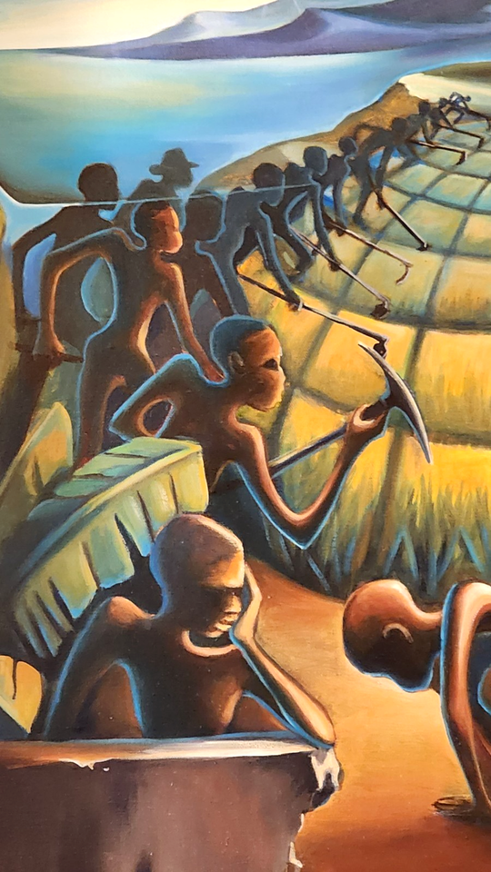 Listed Haitian Artist Favrange Valcin II 1980 Surrealist Painting ...