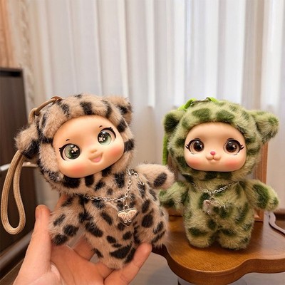 Cute Leopard Series Big Eyes Vinyl Face Plush Doll Pendant Backpack ...