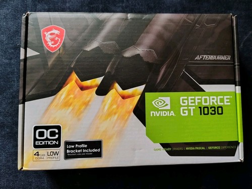 MSI NVIDIA GeForce GT 1030 Graphic Card - 4 GB DDR4 SDRAM - Low-profile ...
