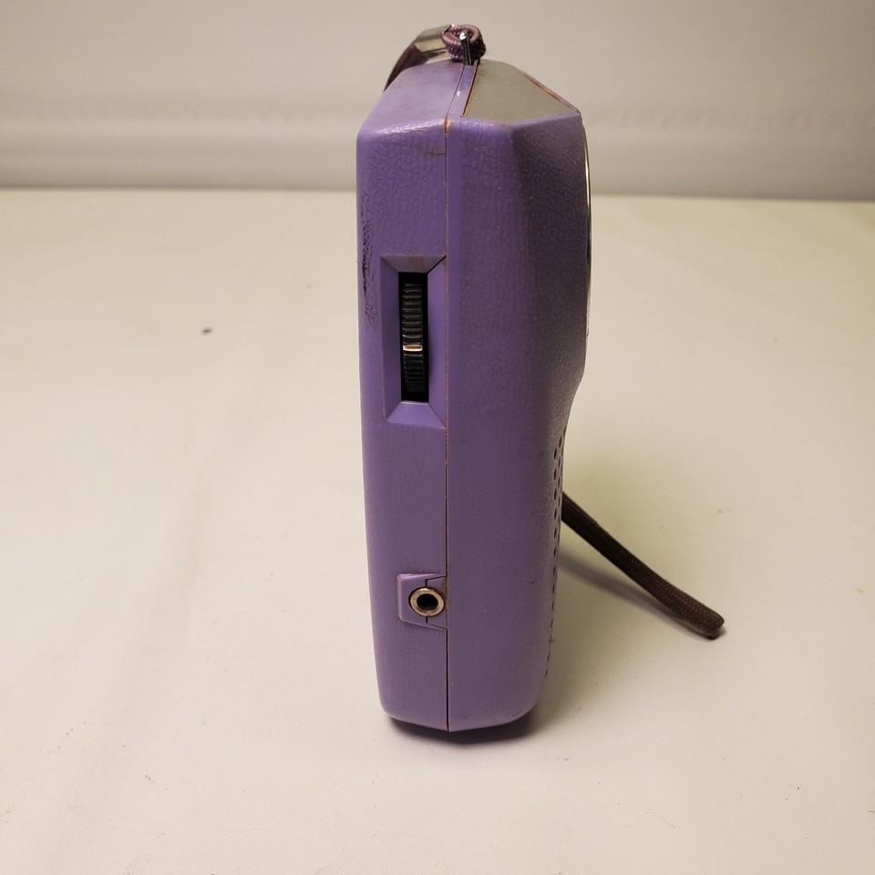 VINTAGE PANASONIC MATSUSHITA TRANSISTOR RADIO MODEL R-1052~WORKING~Purple-AM~9 | eBay