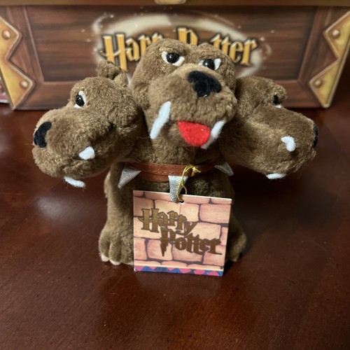 NEW Gund Harry Potter Fluffy Cerberus 3 Headed Dog 5.5” Plush 2001 ...