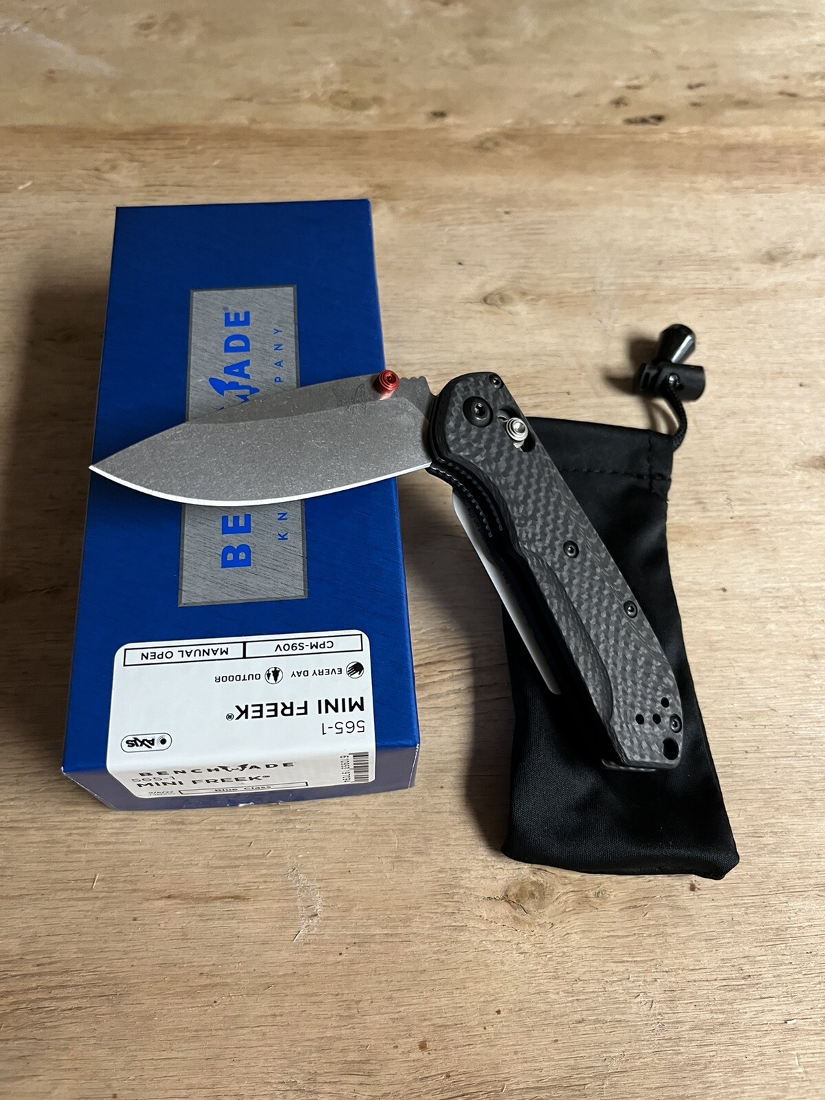 Benchmade 565-1 Mini Freek 3 in Pocketknife Carbon Fiber 610953197094 ...
