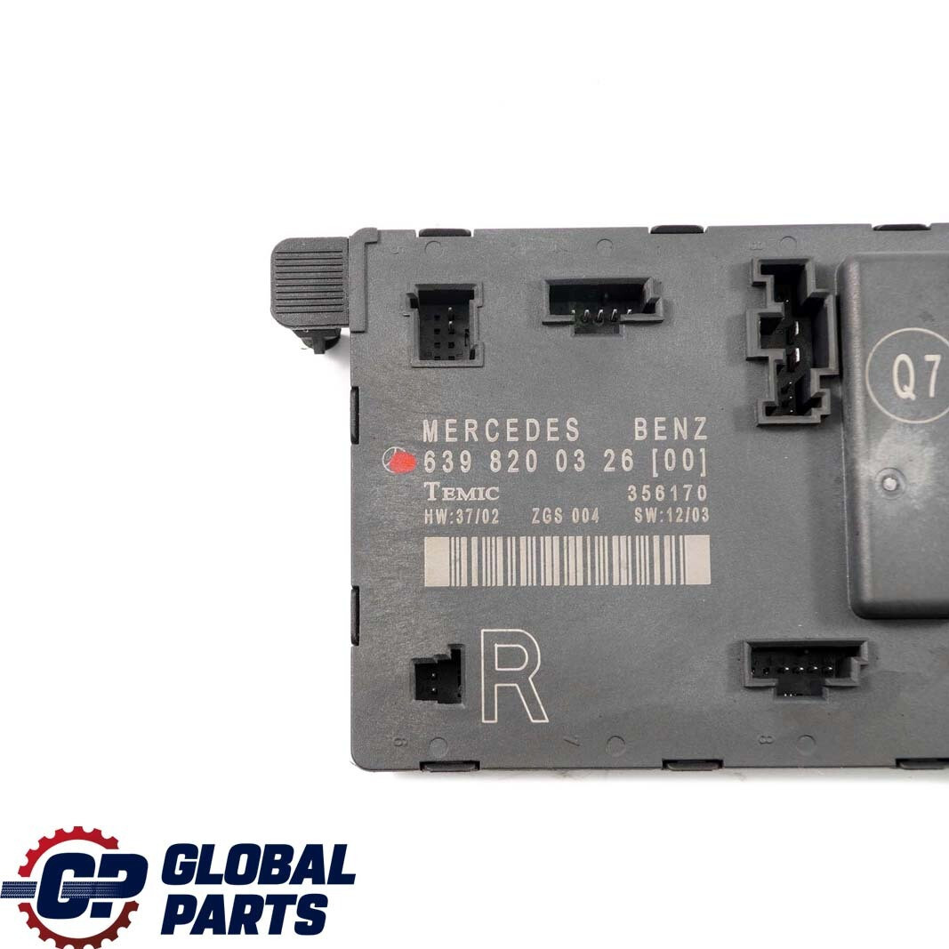 Mercedes-Benz Vito Viano W639 Front Right Door O/S Control Module ...