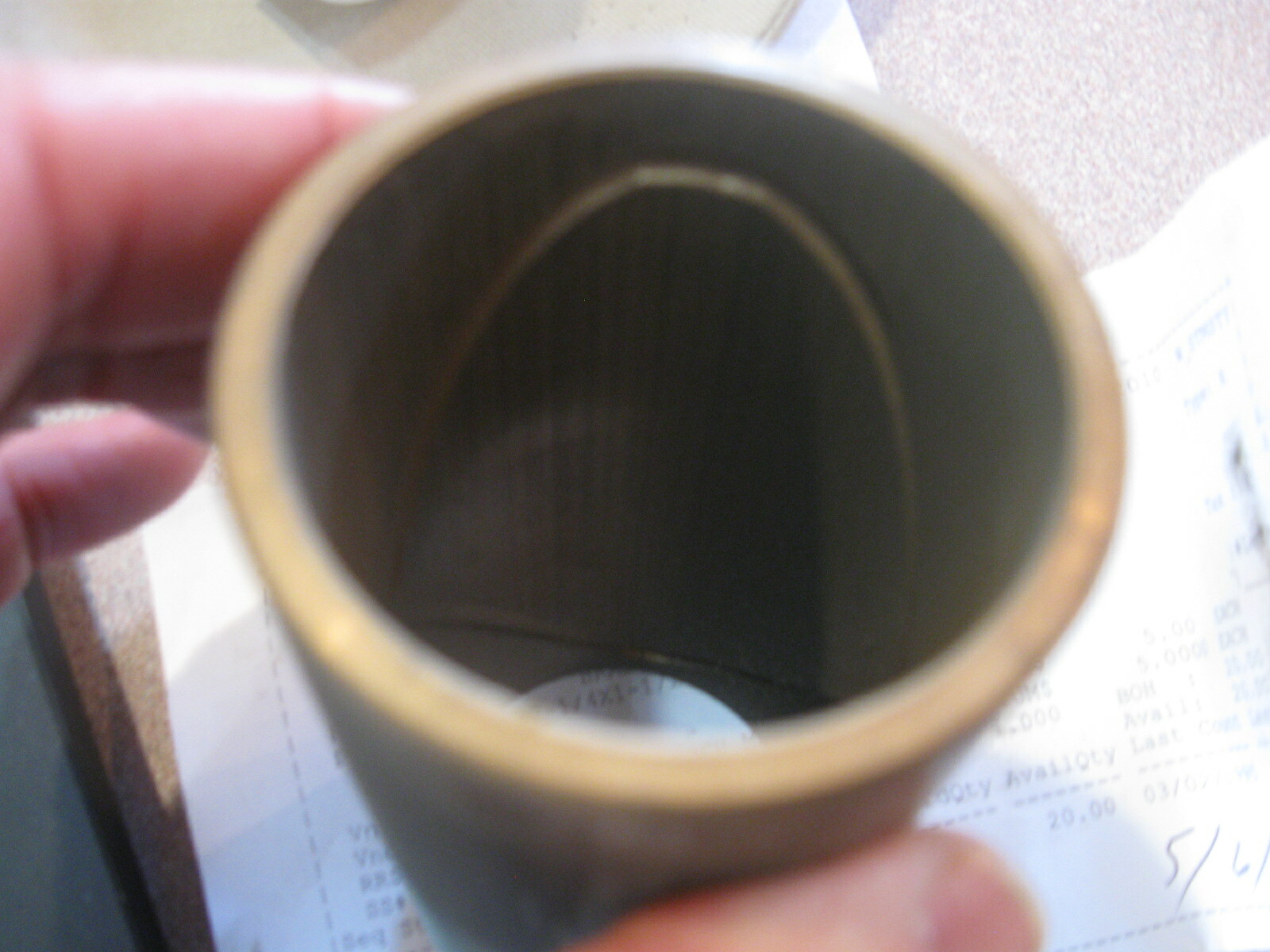 NEW LOT of 10 grooved Brass Bushings Plumbing, etc... 2-1/4 od x 4-3/8 ...