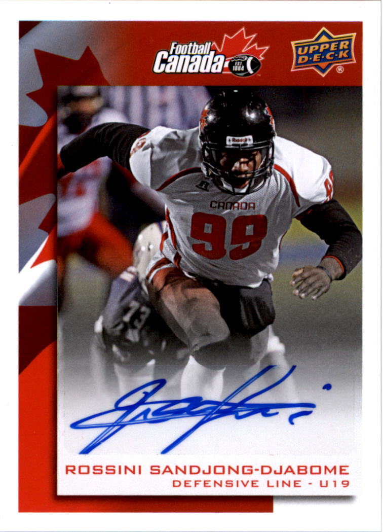 2014 Upper Deck USA Football Team Canada Autographs #C6 Rossini ...