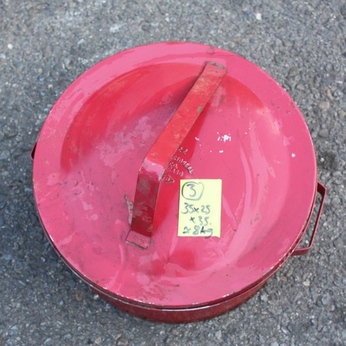 Protectoseal Chicago 222 Galvanized Parts Washer Rag Solvent Container ...