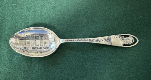 Sterling Silver Figural Andrew Jackson The Hermitage Nashville TN Spoon ...