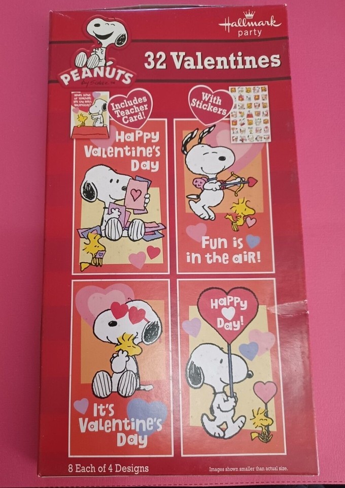 Hallmark VALENTINES 2011 SNOOPY Peanuts NIB Unopened Sticker Valentine ...