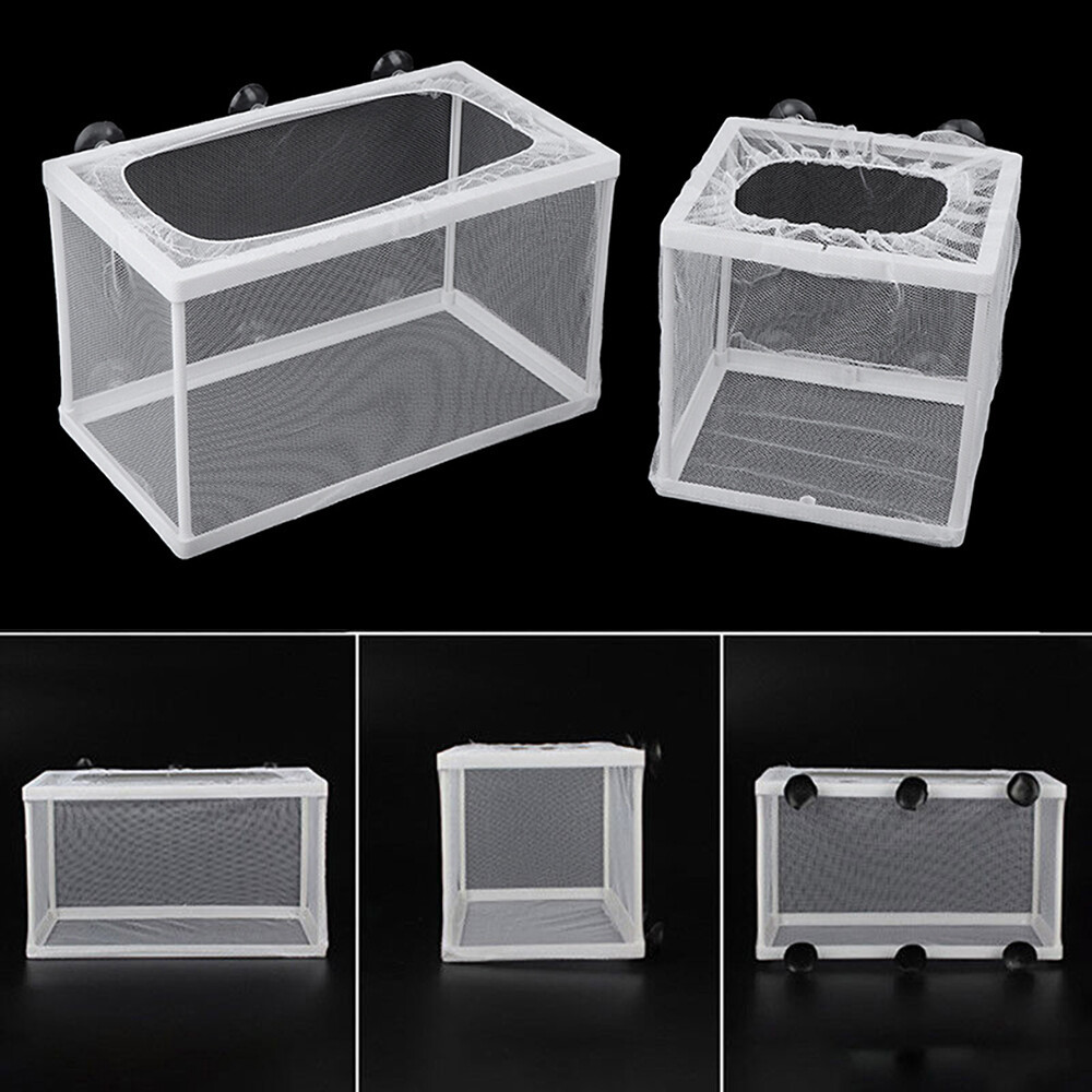 1/2X Aquarium Fish Trap Box Hatchery Net Tank Guppy Breeding Breeder ...