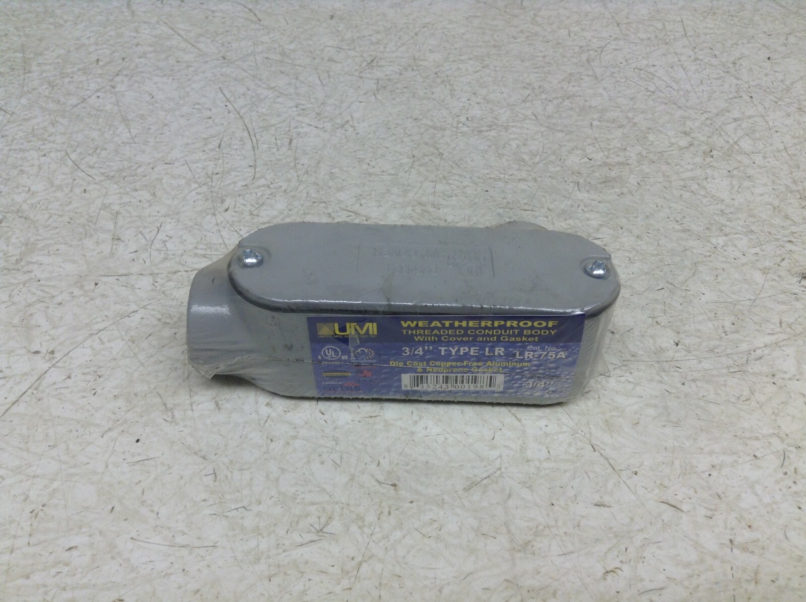 UMI LR-75A 3/4" Type LR Conduit Body Weatherproof LR75A New (TSC) | eBay