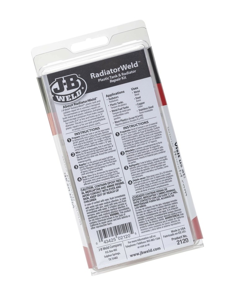 J-B Weld 2120 Radiator and Plastic Repair Kit | eBay