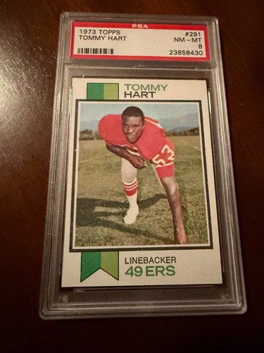 1973 Topps Tommy Hart #291 49ers RC PSA 8 | eBay