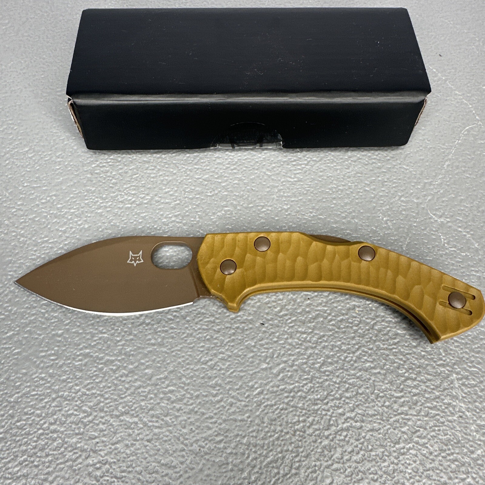 6.30" Fox Knives Italy Folding Pocket Knife Jens Anso Zero 2.0 Desert ...