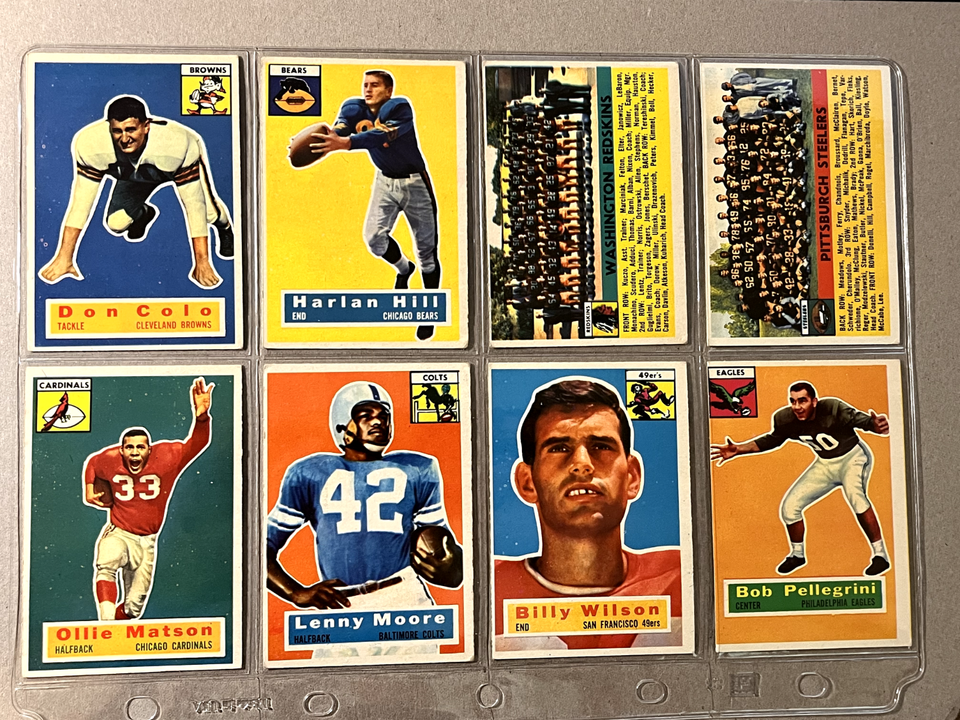 1956 Topps Football Complete Set of 120 cards plus Unmarked Checklist ...