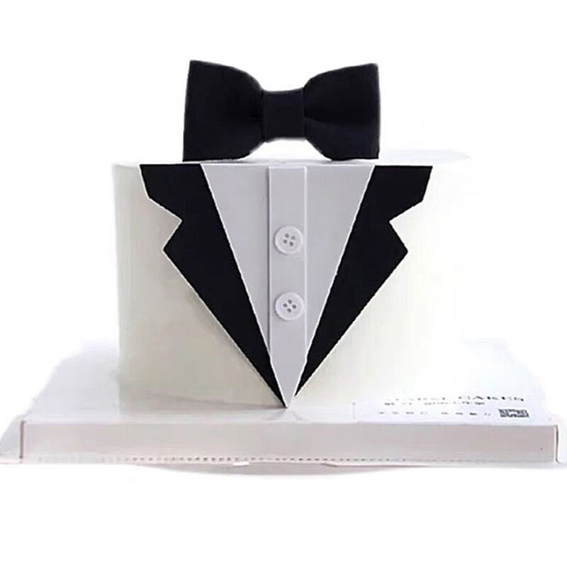 Bowtie Collar Decorating Tool Men Suit Cake Topper Cupcake Fathers Day ...