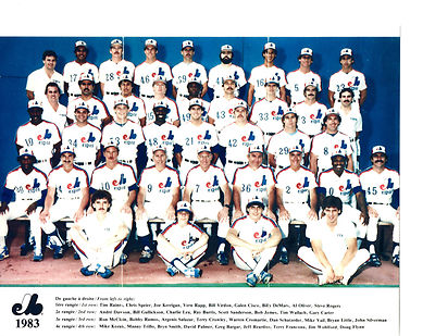1983 MONTREAL EXPOS 8X10 TEAM PHOTO BASEBALL CANADA RAINES CARTER ...