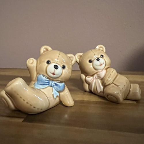 VINTAGE CUTE RUSS CERAMIC BEAR FIGURINE MADE IN KOREA | eBay