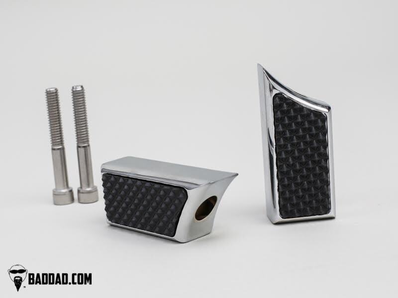 Bad Dad Chrome Floorboard Kit 992 Boards Passenger Boards Dual Shift ...
