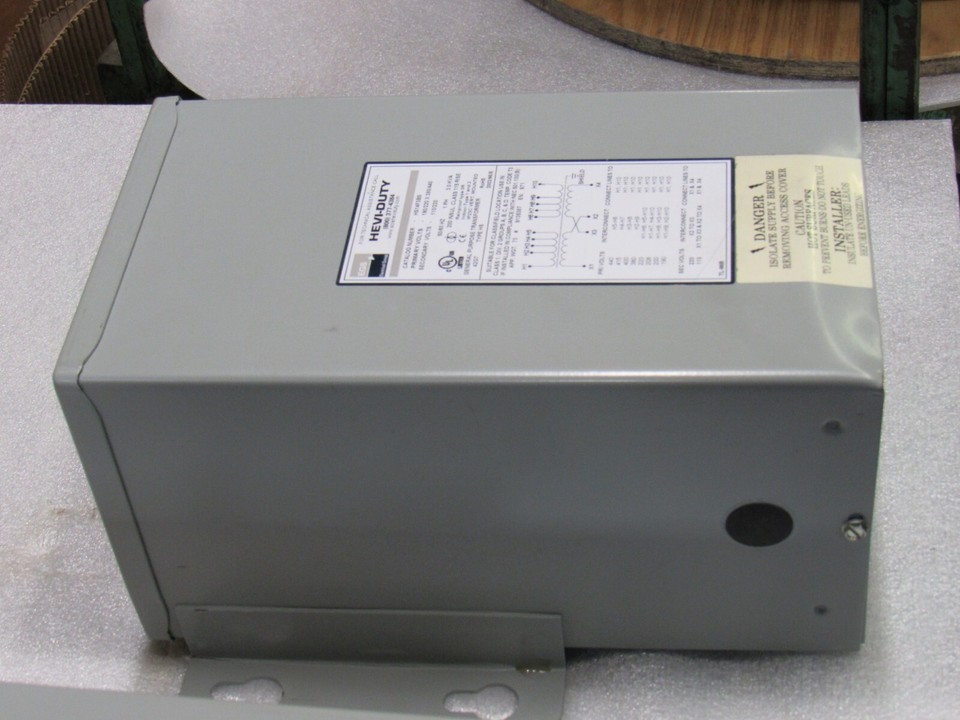 EGS HEVI-DUTY TRANSFORMER HS14F3BS 3KVA 1PH 190/220X380/440V PRI 110 ...