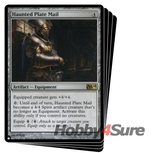 Haunted Plate Mail X4 M/NM Magic: The Gathering MTG Mystery Booster/the ...