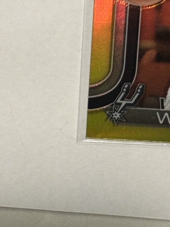 2025-26 Topps Chrome Victor Wembanyama Yellow Basketball Border 104/275 ...