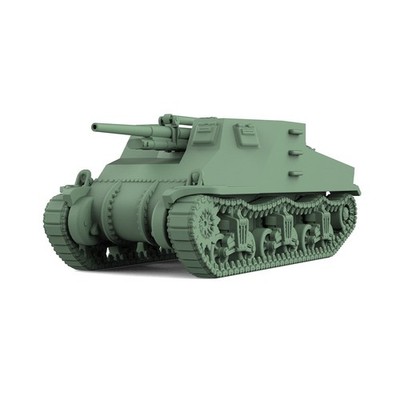 SSMODEL 1/100 15mm WarGaming Model Kit US T40 3-inches Artillery Tank ...