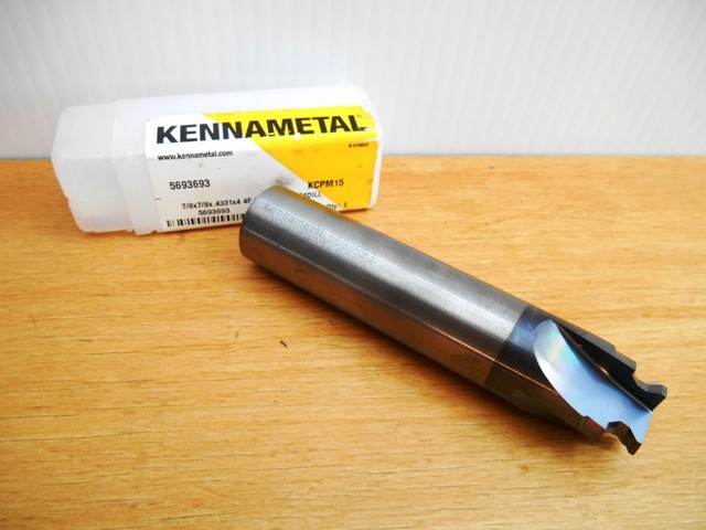 KENNAMETAL 5693693 7/8 /8 X .4331 4F SC FORM ENDMILL END MILL for sale ...