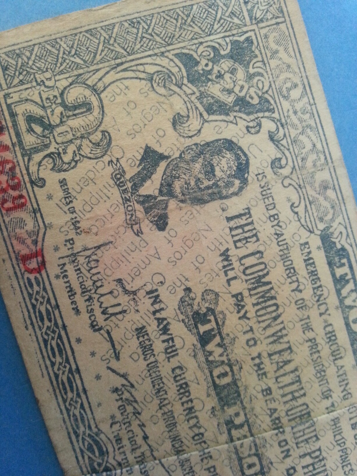 Philippines PK 1942 S647B WWII 2 Pesos Guerilla Banknote 274639 D | eBay